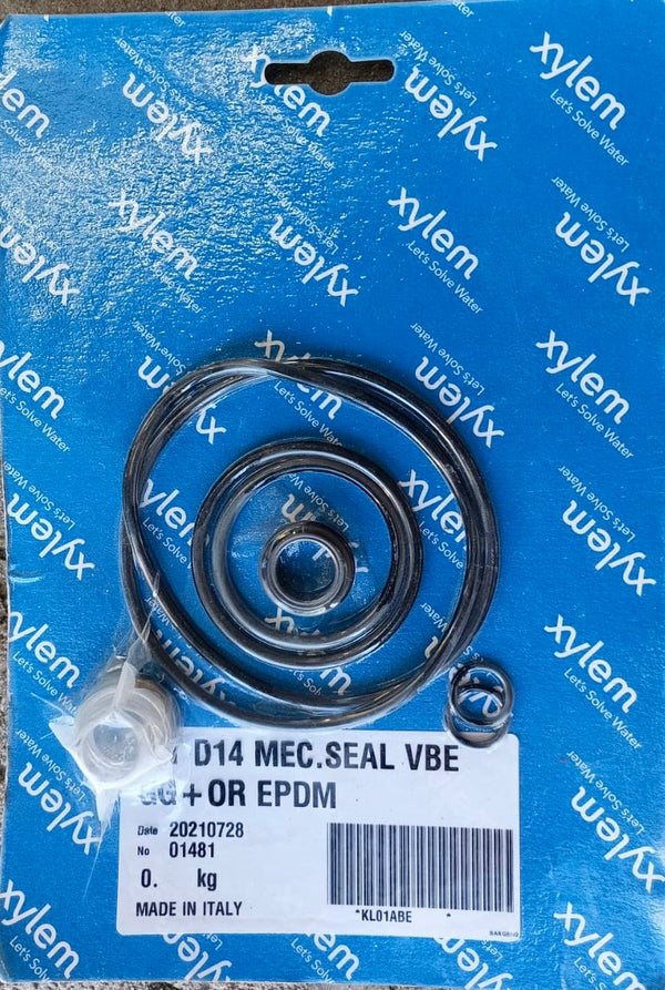 XYLEM LOWARA Mechanical Seal & O-Ring Kit CEA CEK Standard 14mm KL01AB ...