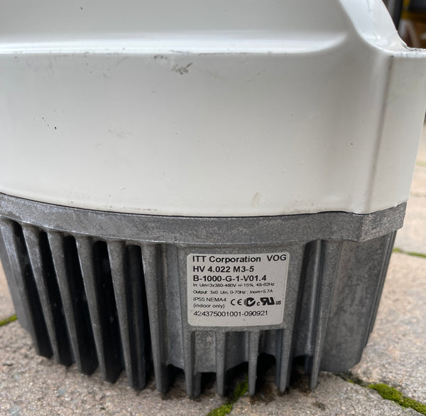 Xylem Hydrovar Inverter Control Unit HV 4.022 M3-5 B-1000-G-1-V0.14 Ma ...