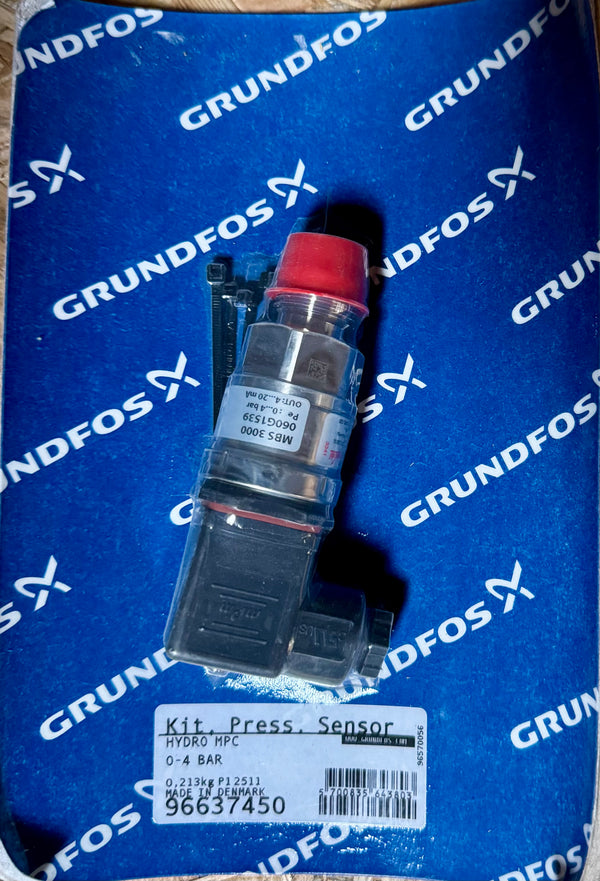 Grundfos Pressure Sensor HYDRO MPC 0-4 BAR 96637450 #4801 - The Pump Dealer