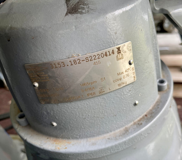 Flygt N 3153.182 HT 7.5kw 455 400v submersible sewage pump #3722 – The ...