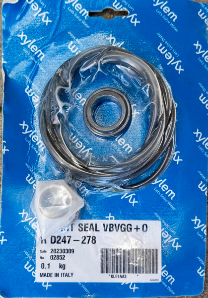XYLEM LOWARA Mechanical Seal & O-Ring Kit SHE SHS e-SH Standard 22mm K ...