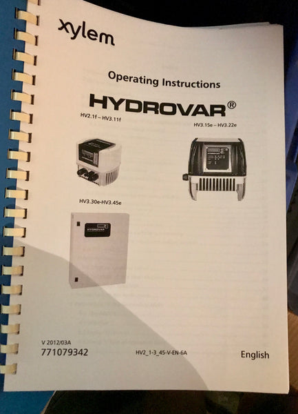 Xylem Hydrovar Inverter Control Unit ITT Industries HV 3.22 e/120b2 22 ...
