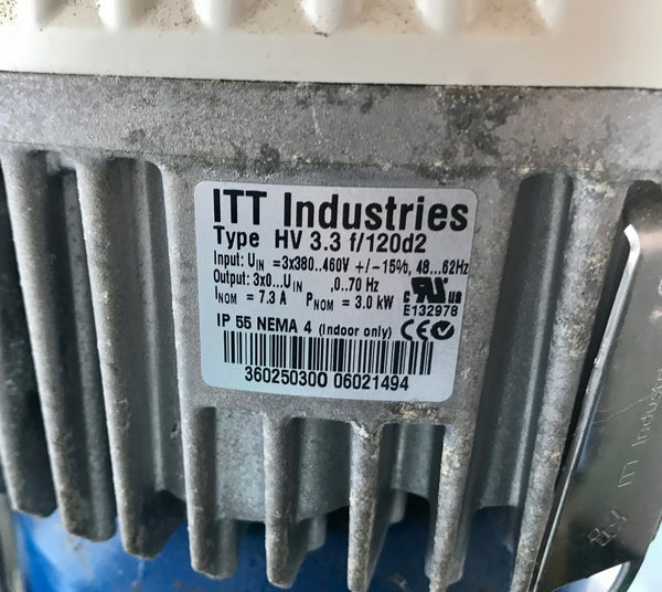 Xylem Hydrovar Inverter Control Unit HV 3.3f/120d2 3kW 415v #871 – The ...