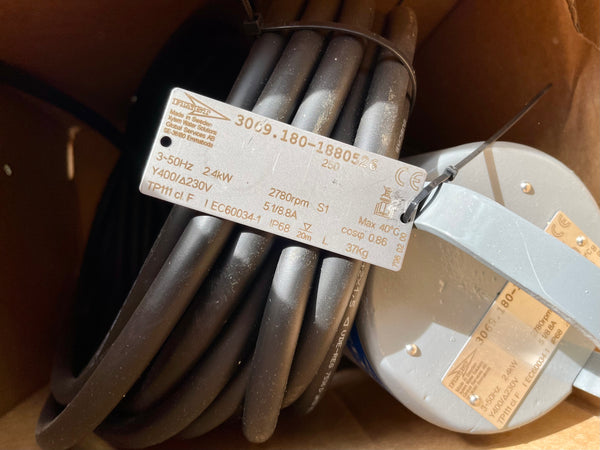 Flygt DX 3069.180 HT 3 250 2.4KW 3PH Submersible Vortex Pump DN50 #322 ...